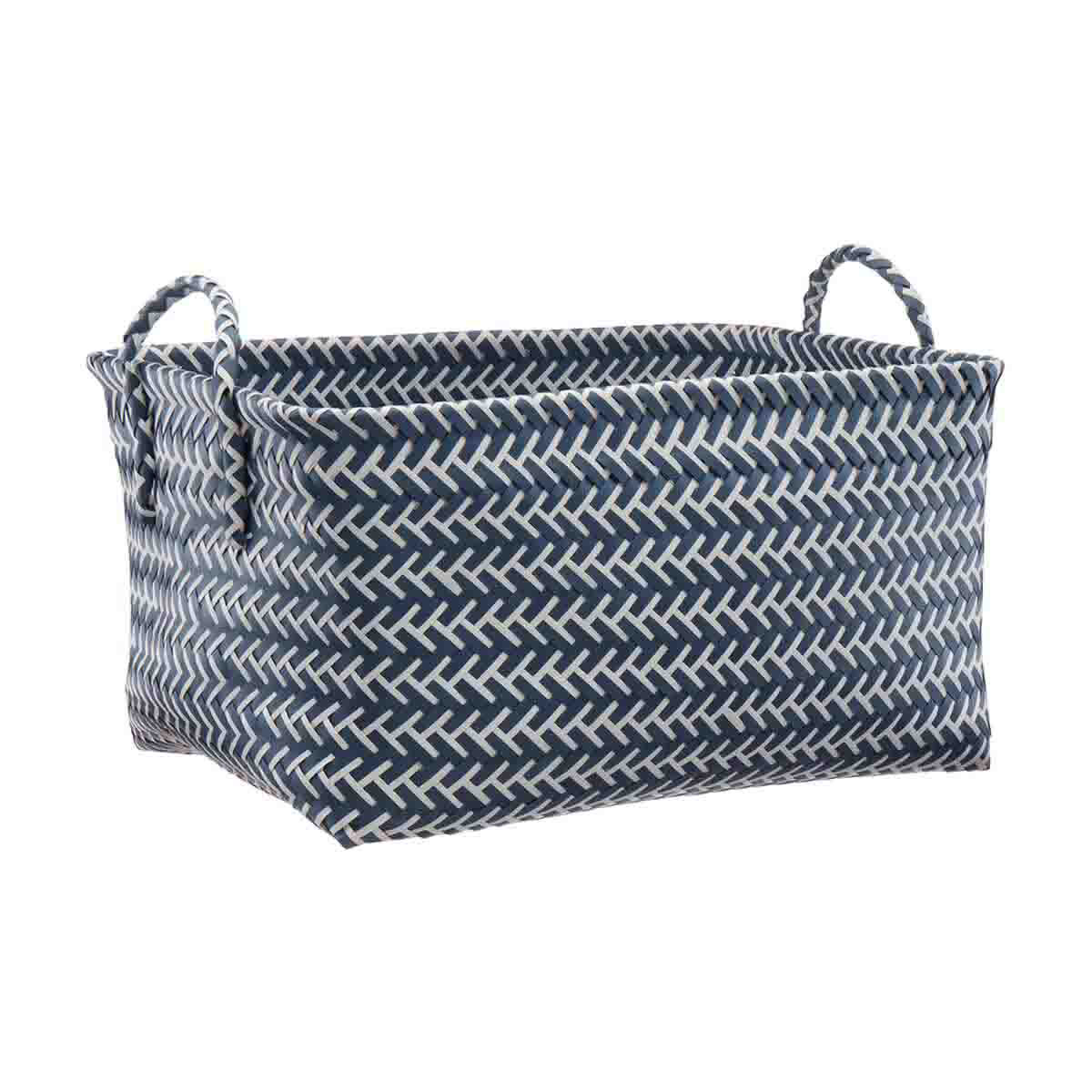 Navy Weave Basket, Large