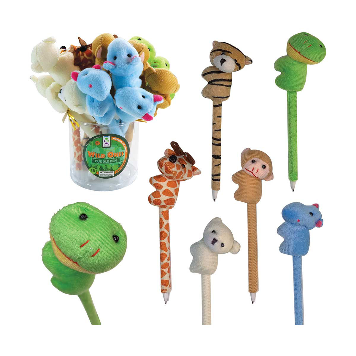 Raymond Geddes Wild Ones Cuddle Plush Pens