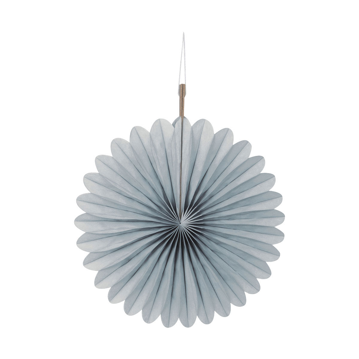 Silver Solid 6-in. Tissue Paper Fans, 3 Count