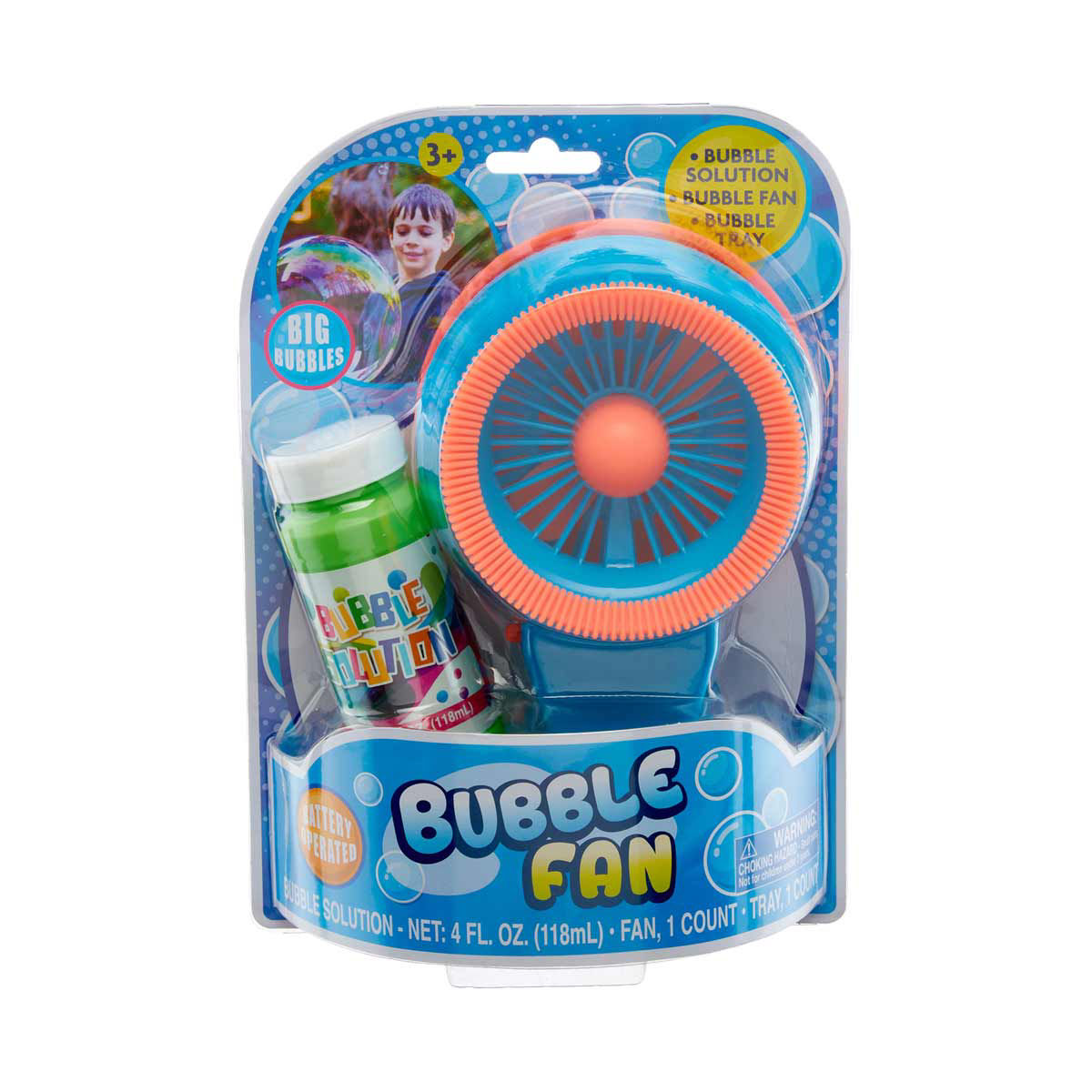 Battery Operated Bubble Fan, 4 fl. oz.