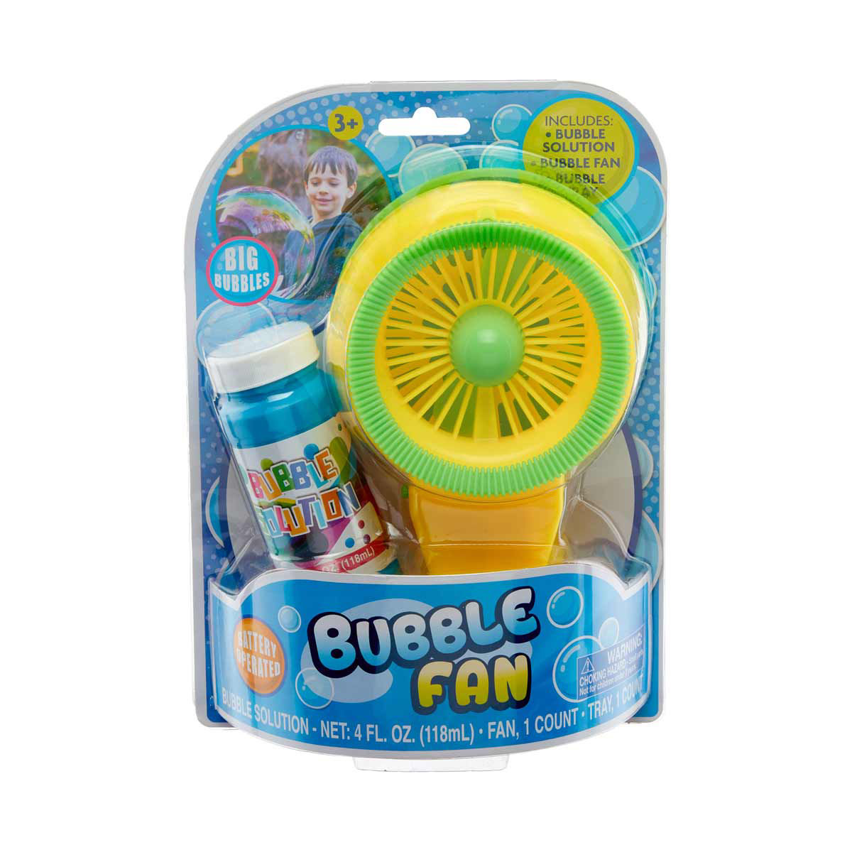 Battery Operated Bubble Fan, 4 fl. oz.