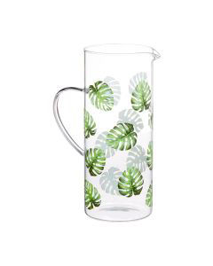Tropical Leaves Printed Pitcher