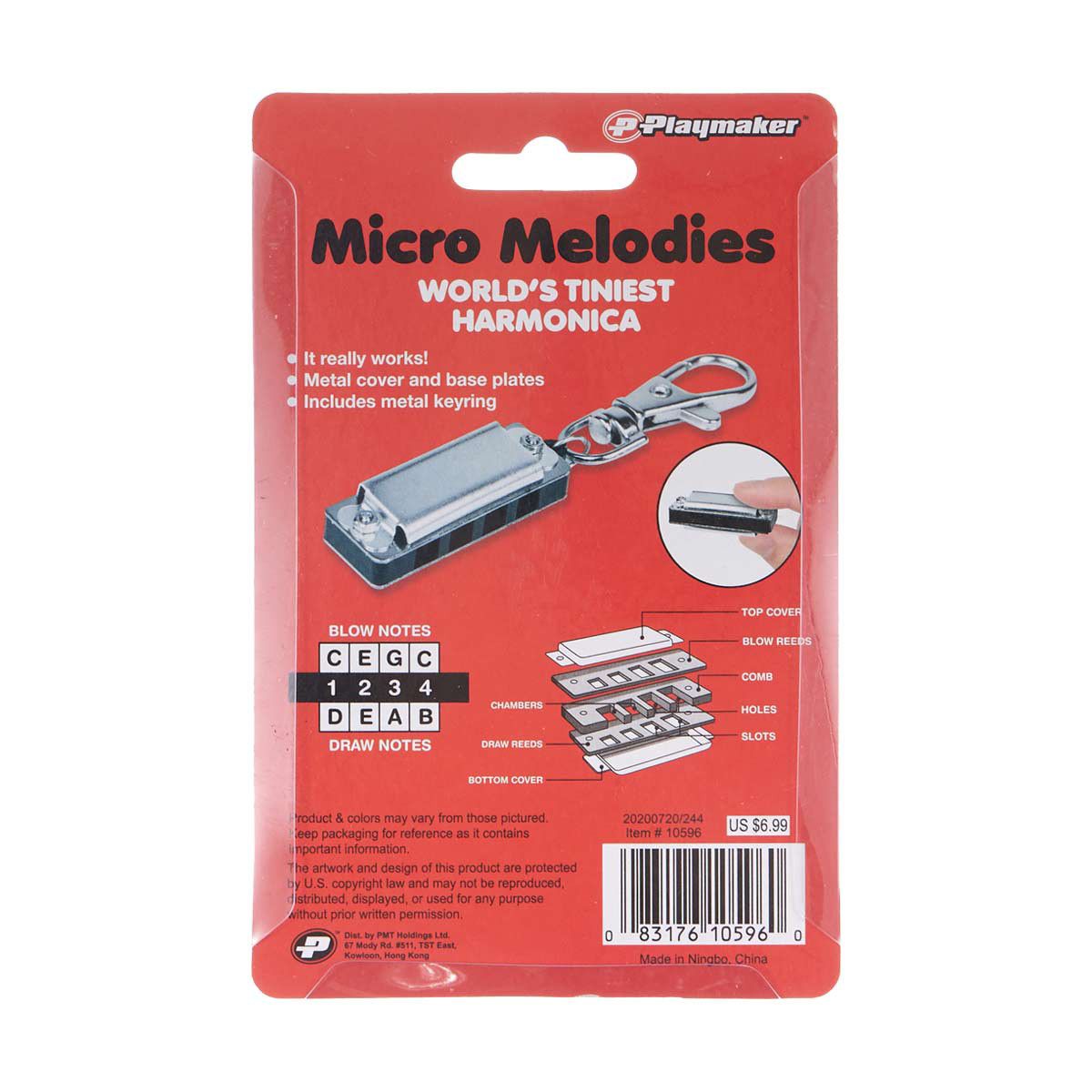 Playmaker Micro Melodies World's Tiniest Harmonica