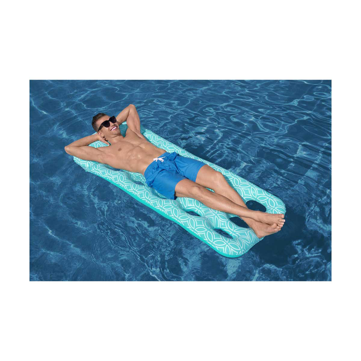 H2O GO! Comfort Plush Inflatable Floating Pool Mat