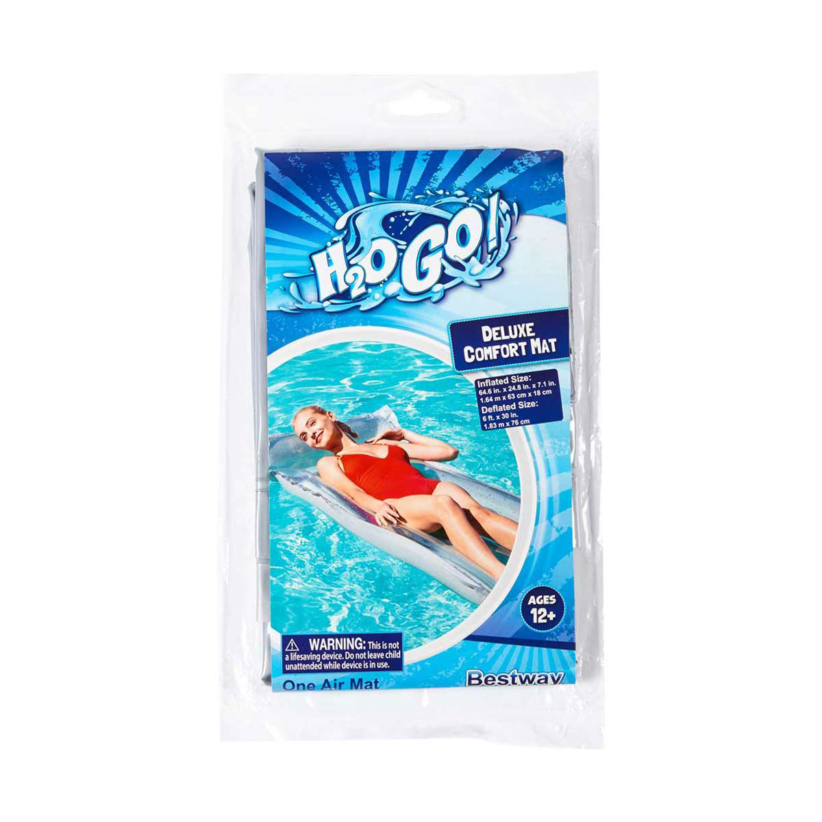 H2OGO! Deluxe Comfort Inflatable Pool Mat, 6 ft.
