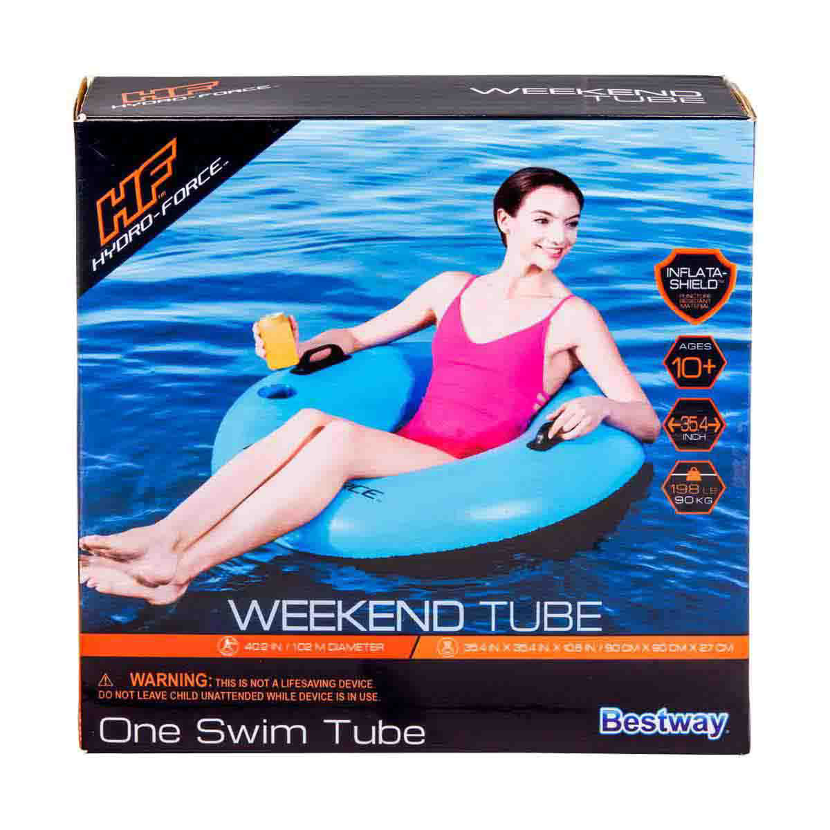 Hydro-Force Inflatable Swim Weekend Tube, 40 in.