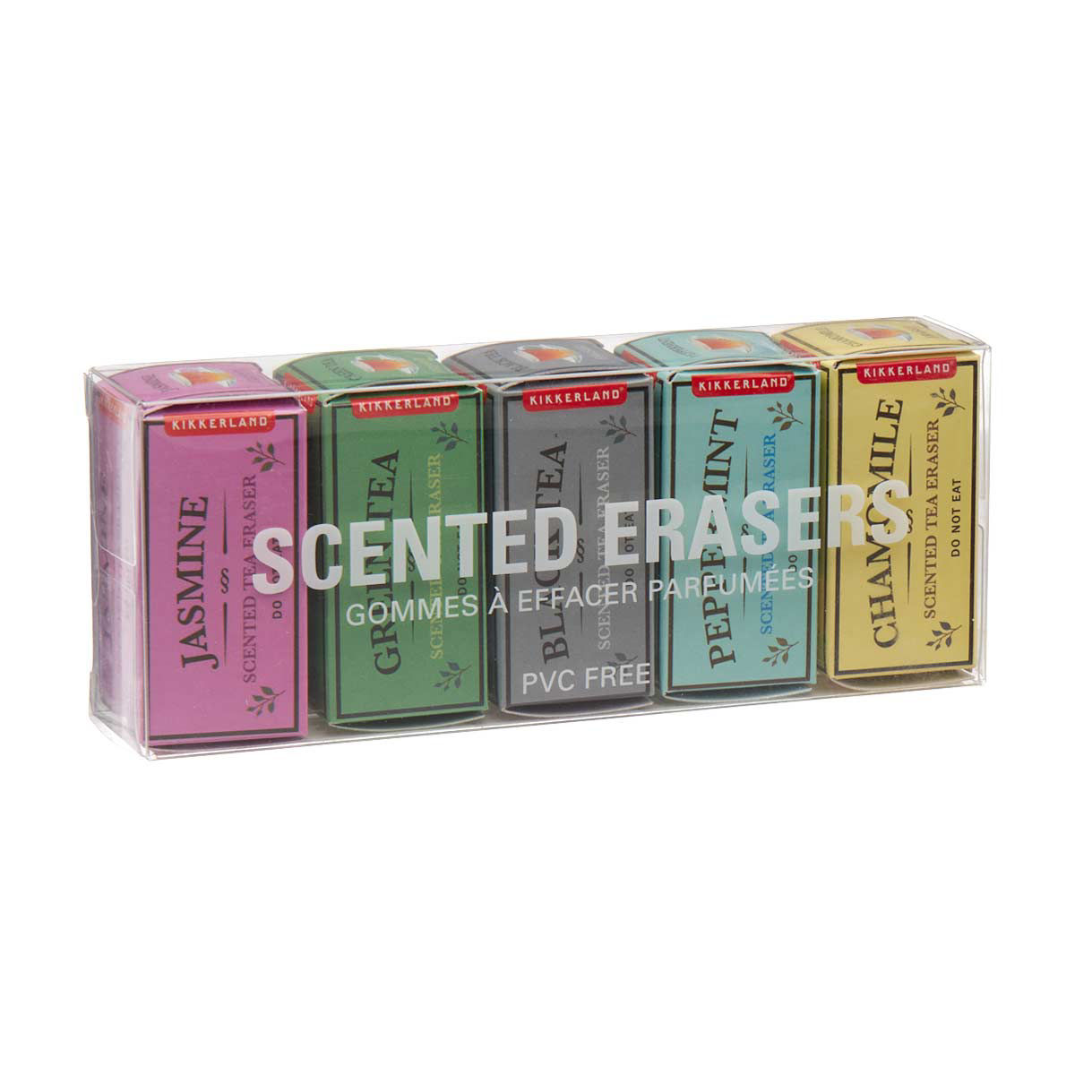 Scented Tea Erasers, 5 Pack