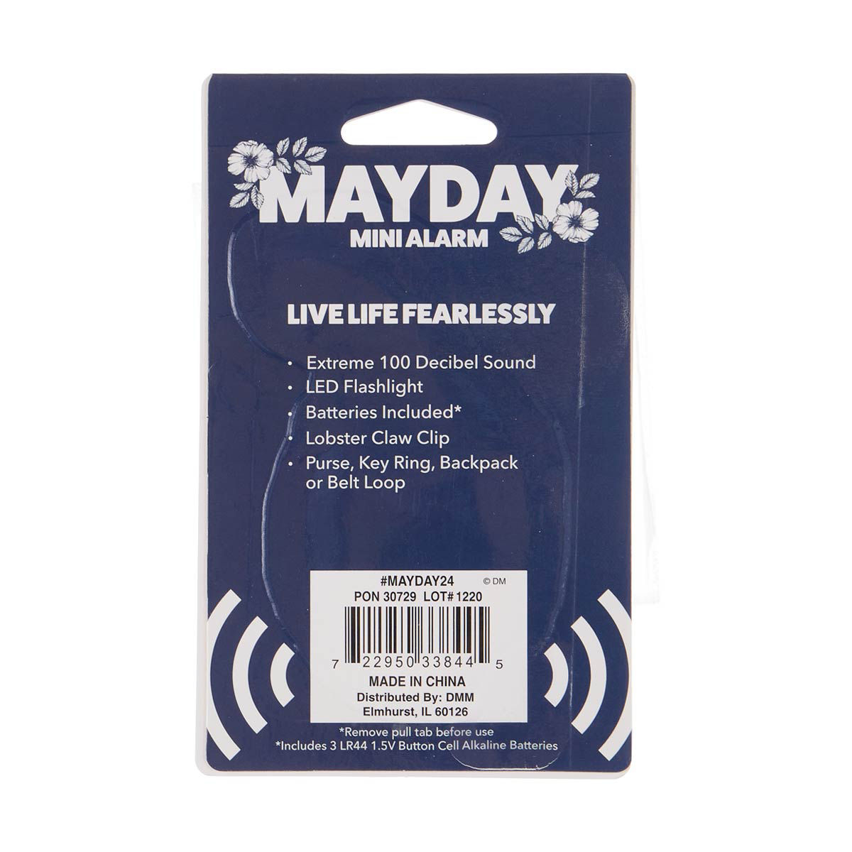 Mayday Mini Alarm Keychain