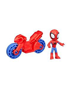 Marvel Spidey and His Amazing Friends Hero Figure with Motorcycle