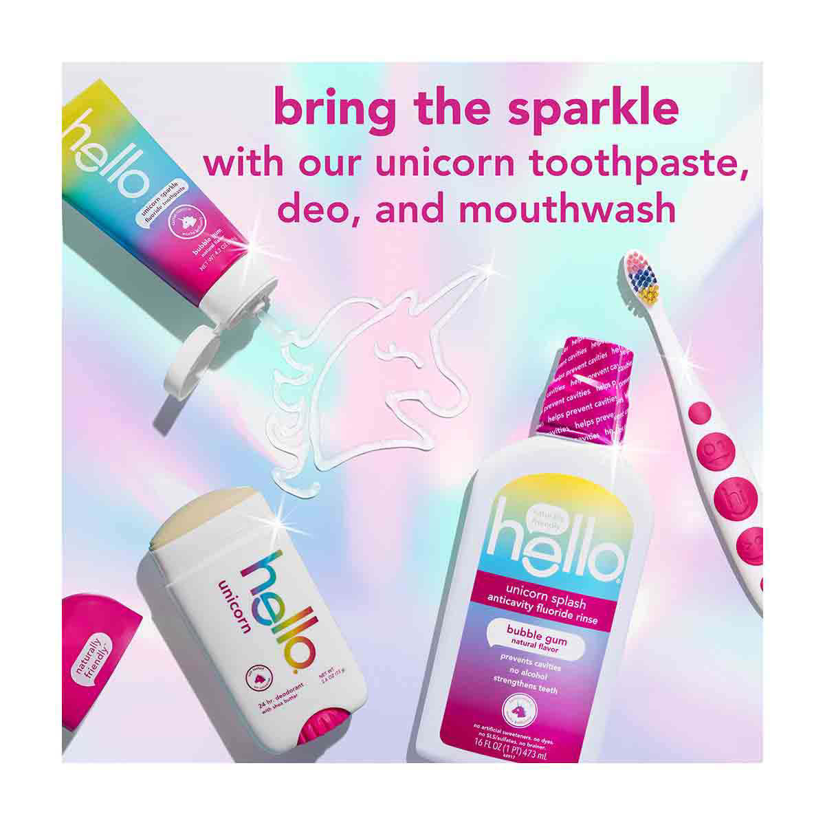 Hello Unicorn Deodorant with Shea Butter, 2.6 oz | Hamilton Place