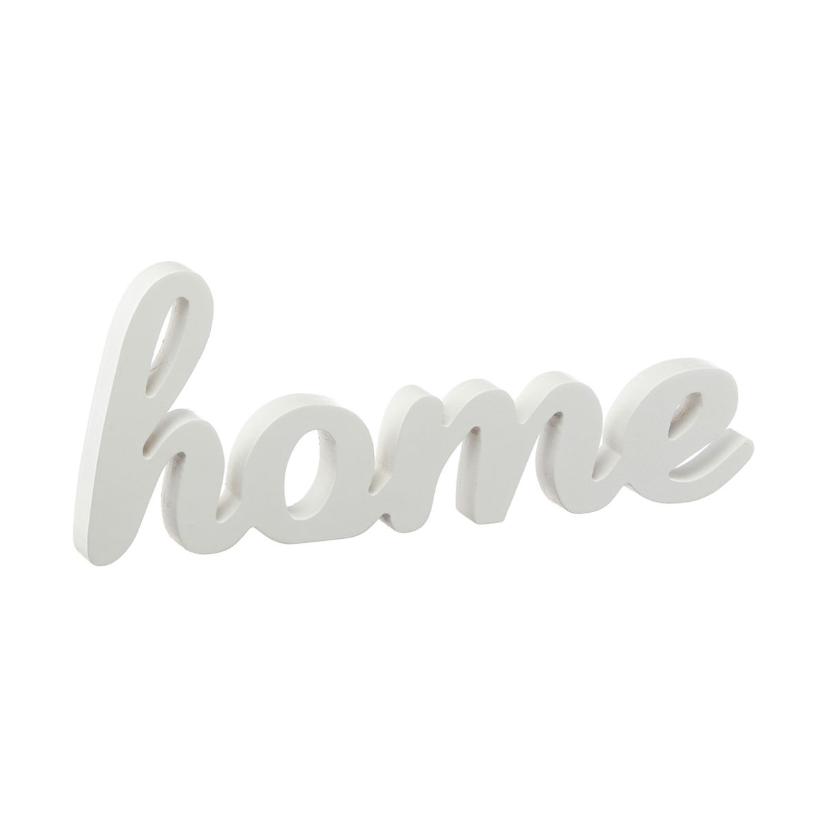 White Home Word Sign Decor
