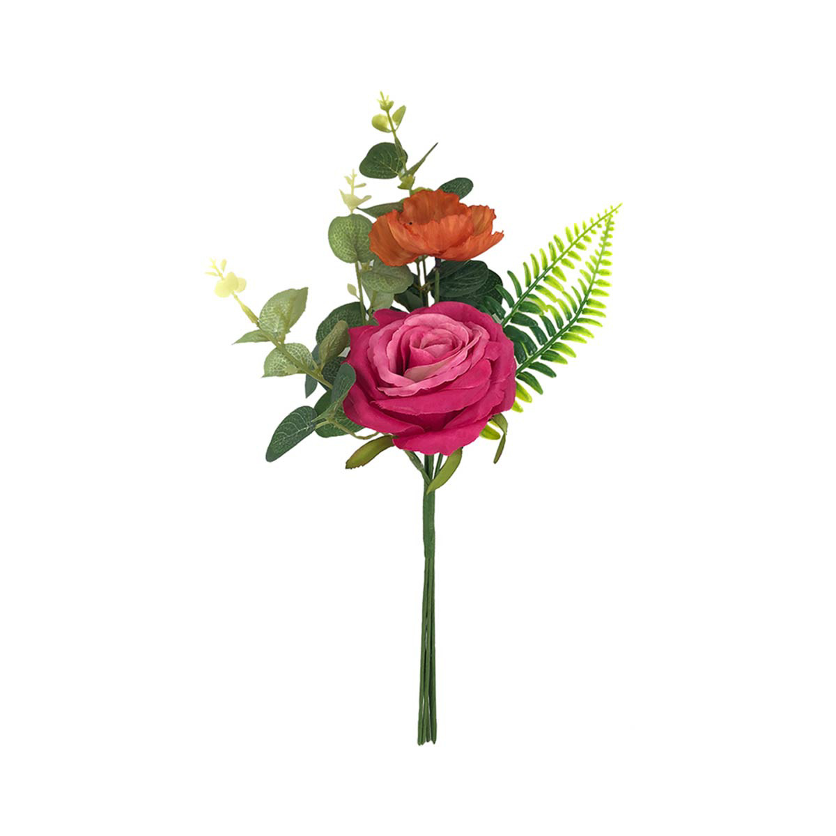 Fabric Mixed Rose Floral Pick