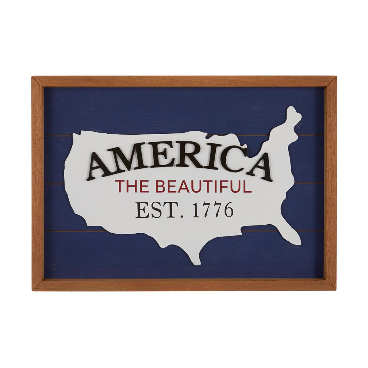 America the Beautiful Map Hanging Wall Decor