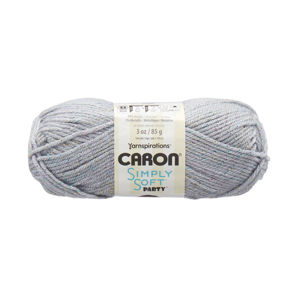 Yarnspirations Silver Sparkle Simply Soft Party Yarn
