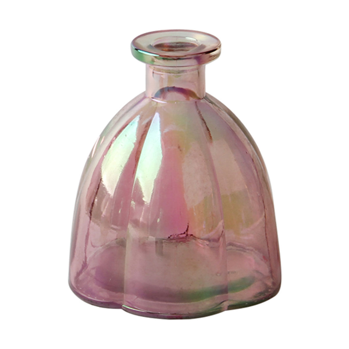 Pink Vintage Textured Pearl Glass Vase