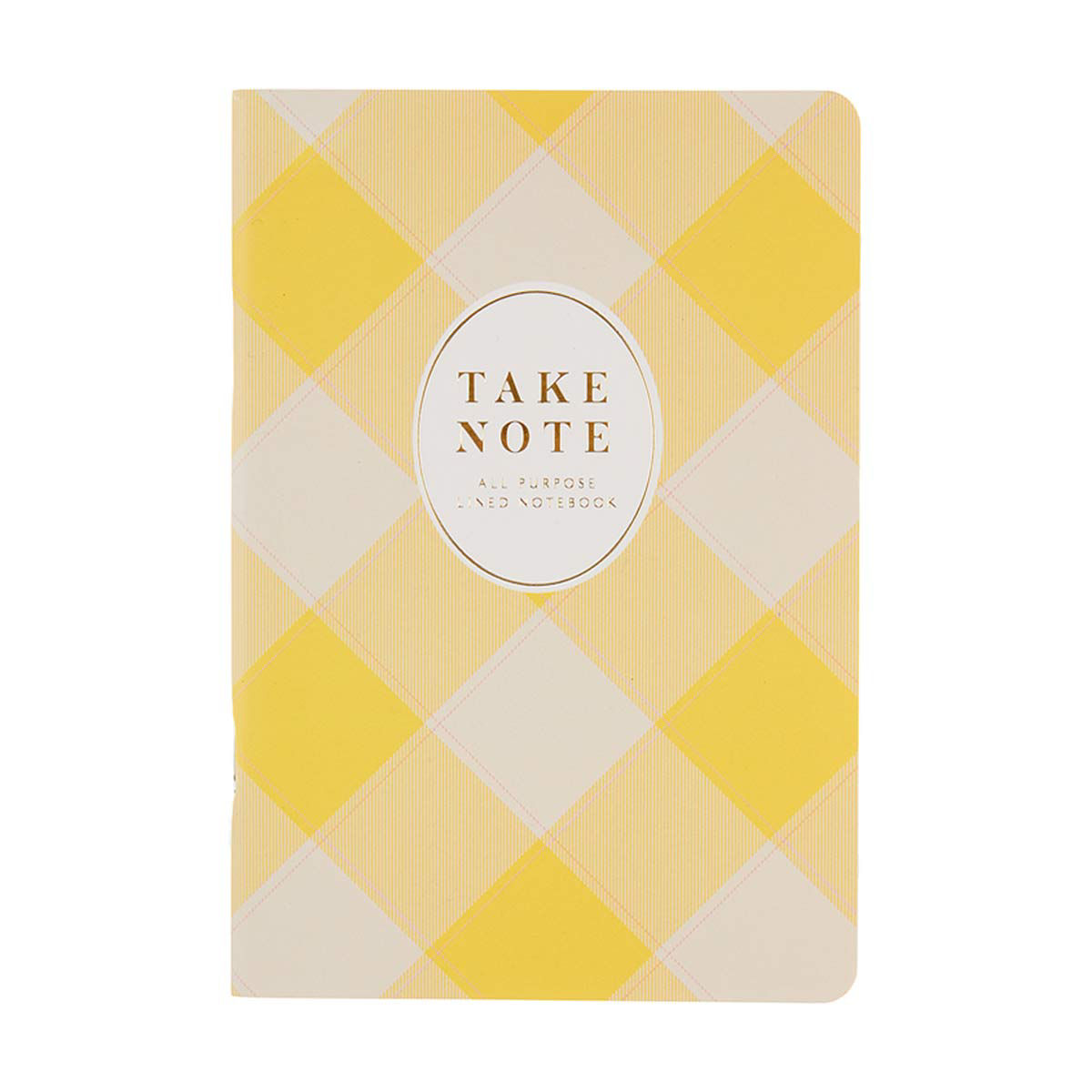 Take Note Gingham Plaid Journal Set, 3 Count