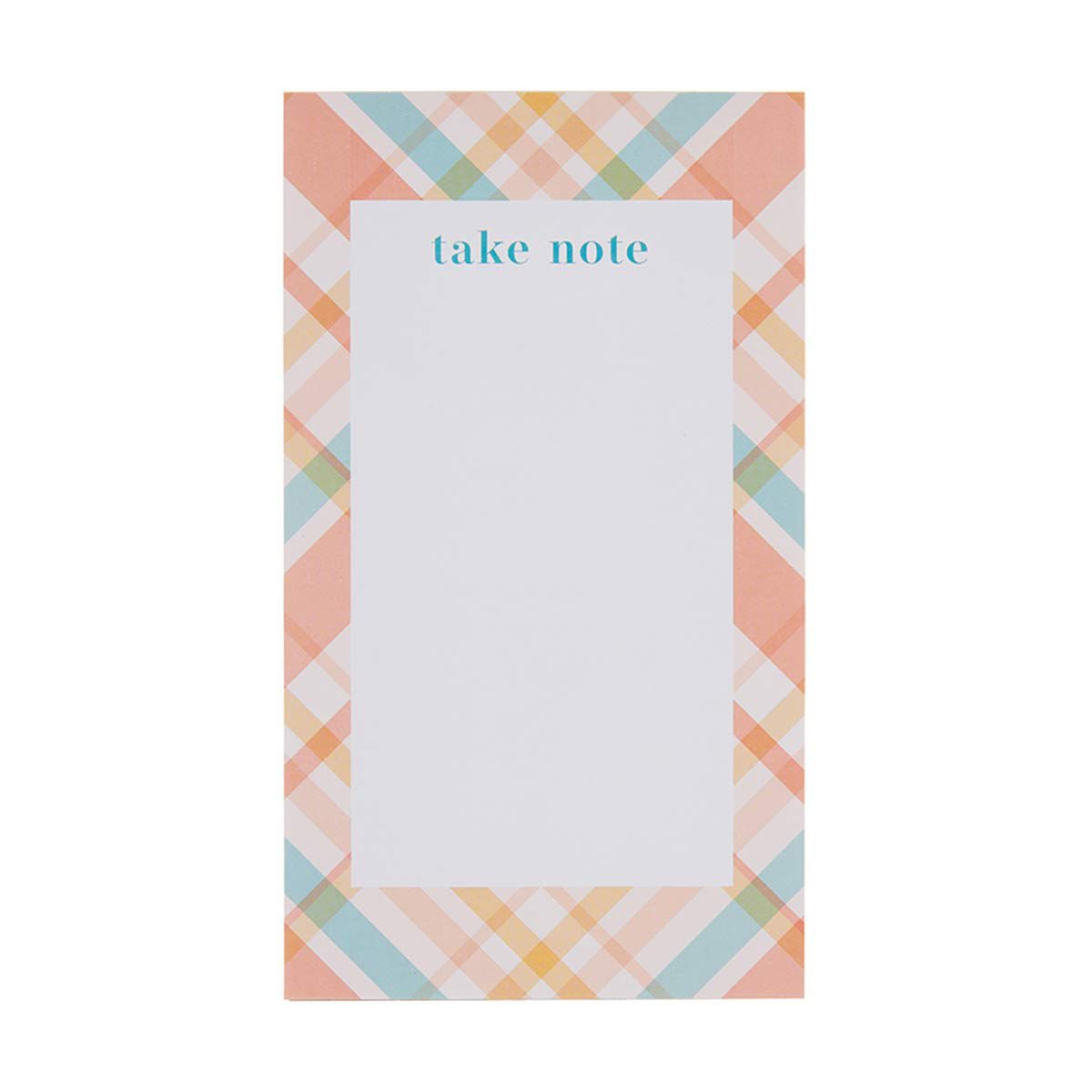 Bright Gingham Weekly Calendar Notepad Set, 2 Count