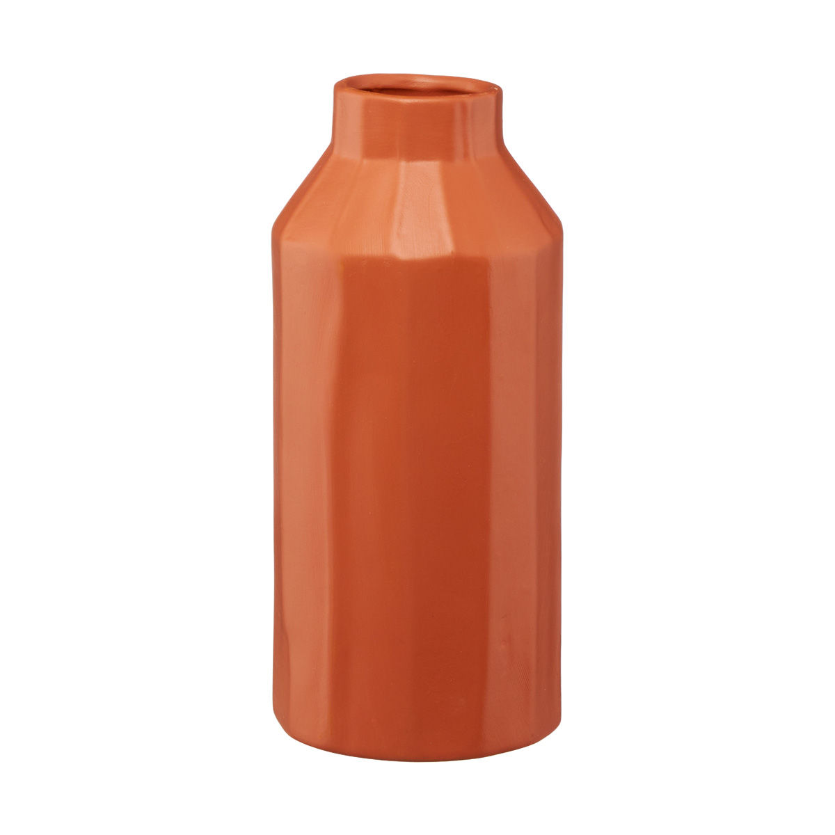 Rust Glazed Ceramic Jug-Shaped Vase