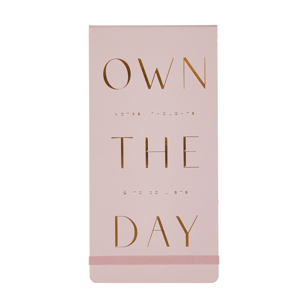 Own the Day Light Pink Flip Notepad, 80 Pages