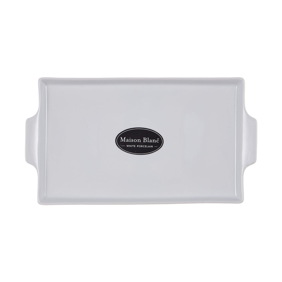 Maison Blanc Rectangular White Porcelain Tray