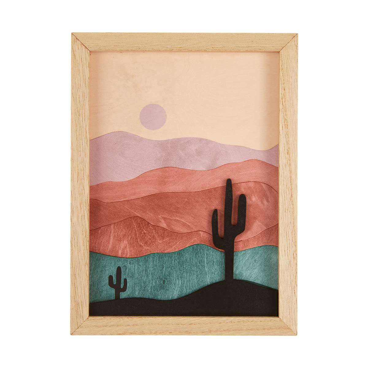 Western Printed Wooden Frame Wall Art