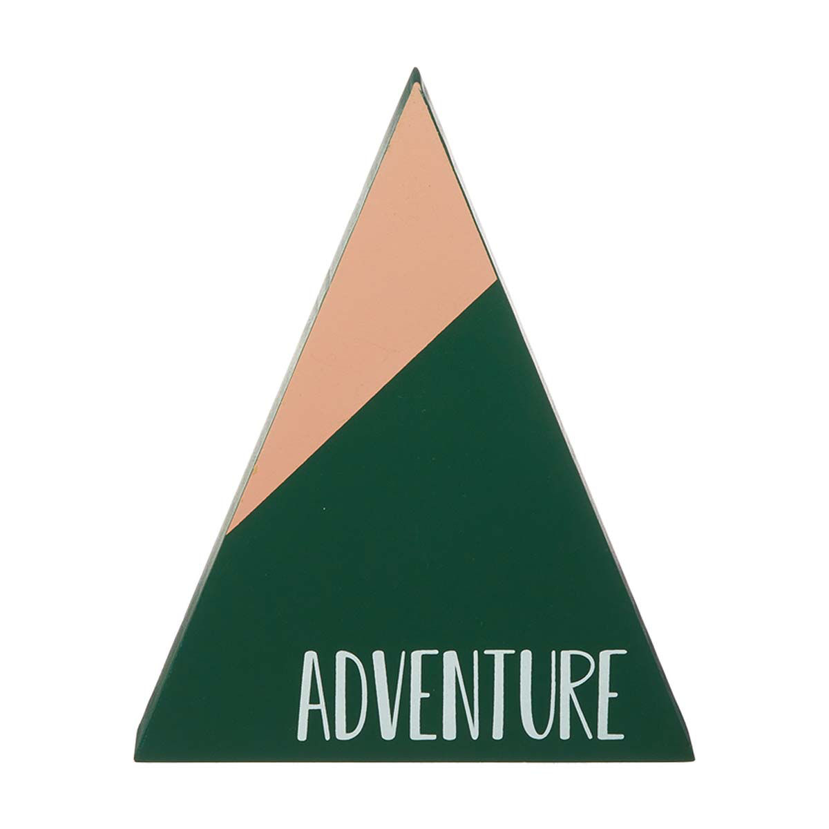 Adventure' Printed Triangular Tabletop Décor