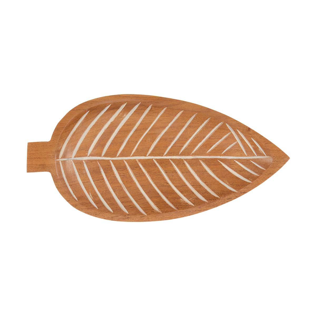 Wooden Leaf Shaped Serving Tray
