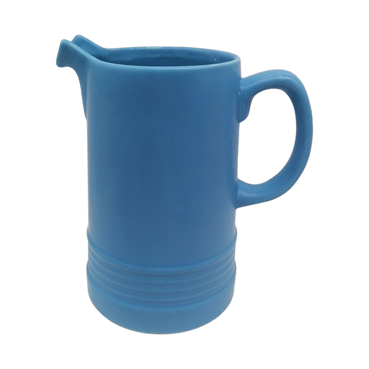 Blue Decorative Glazed Ceramic Pitcher