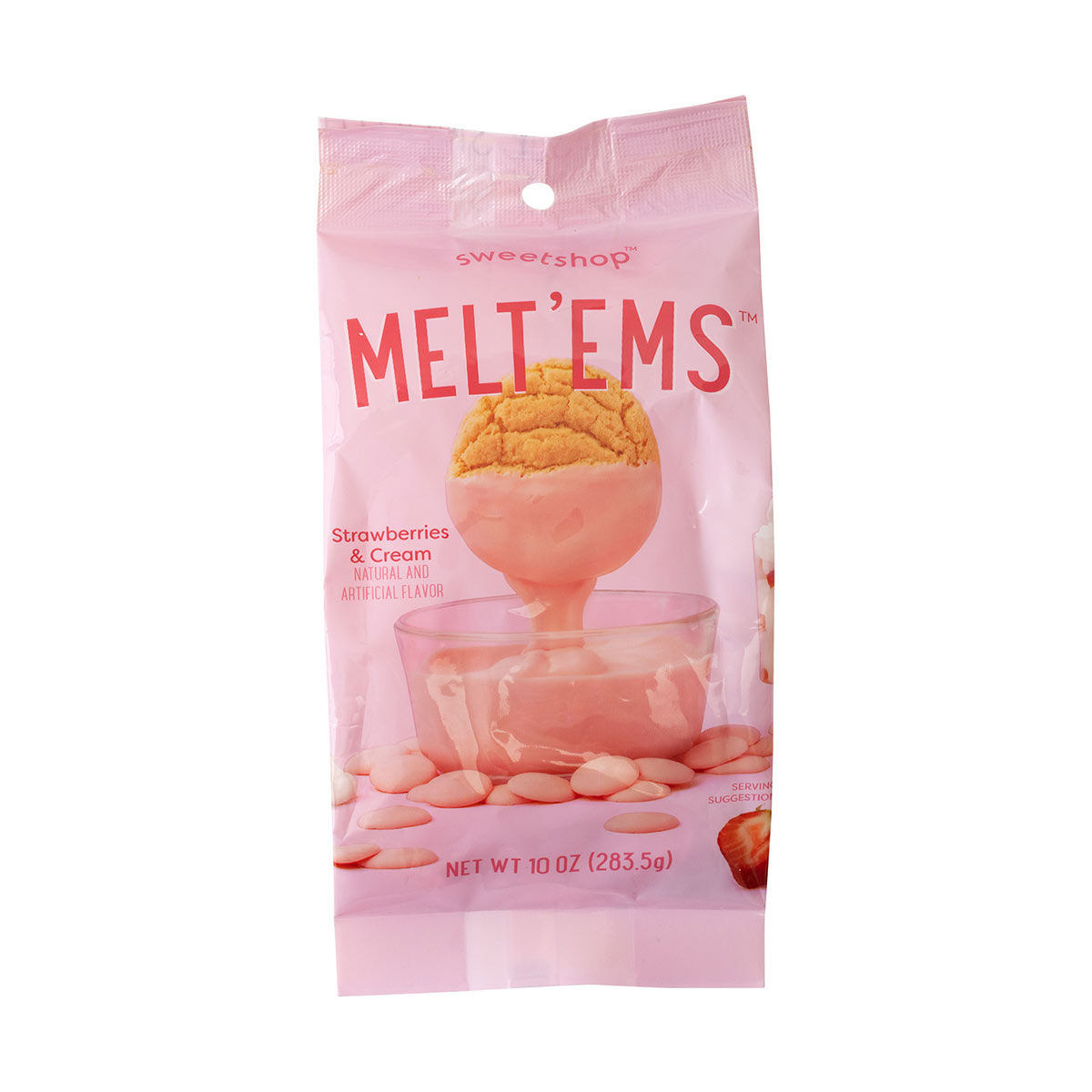 Sweetshop Flavored Melt'ems, Strawberries & Cream, 10 oz