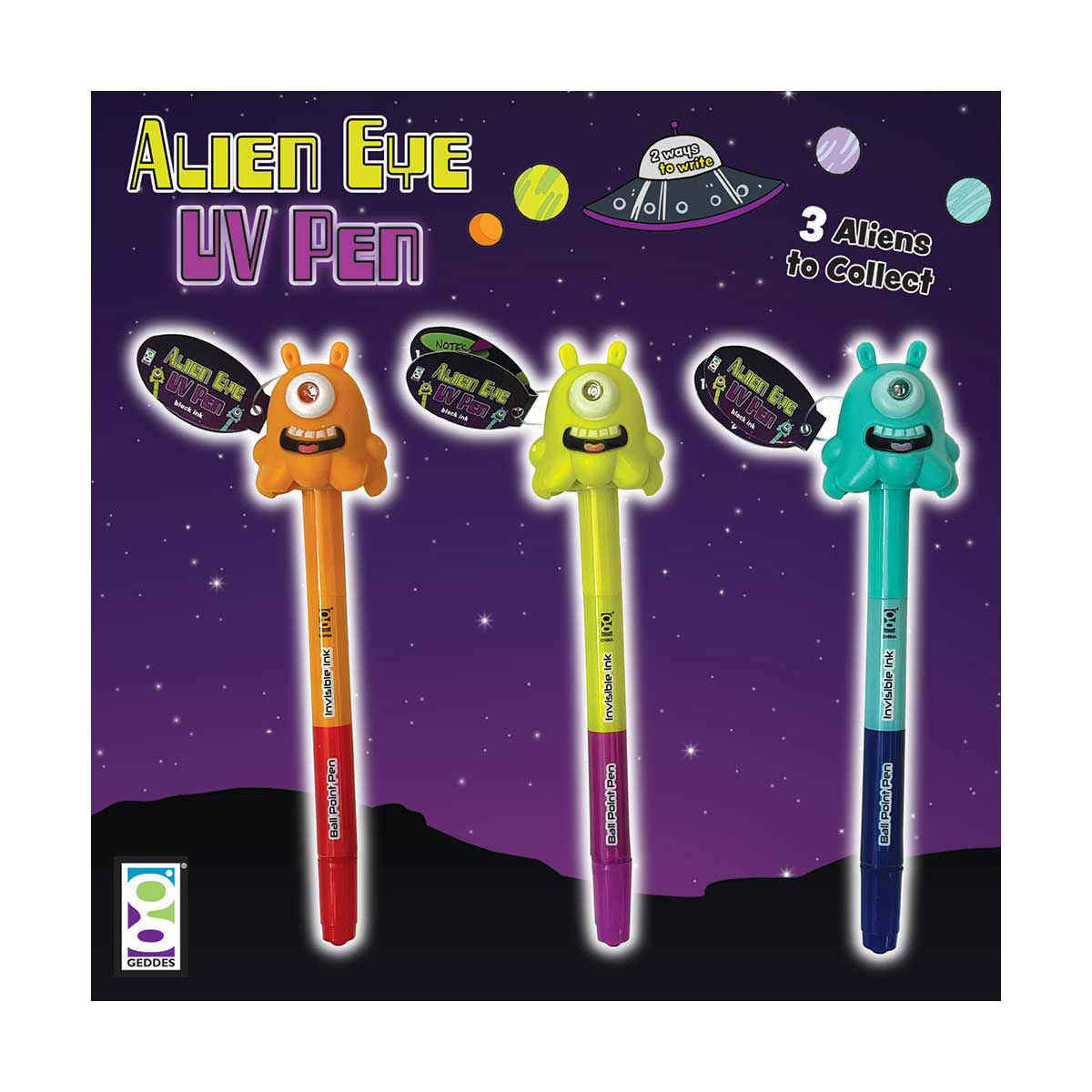 Raymond Geddes Alien Eye UV Spy Pens