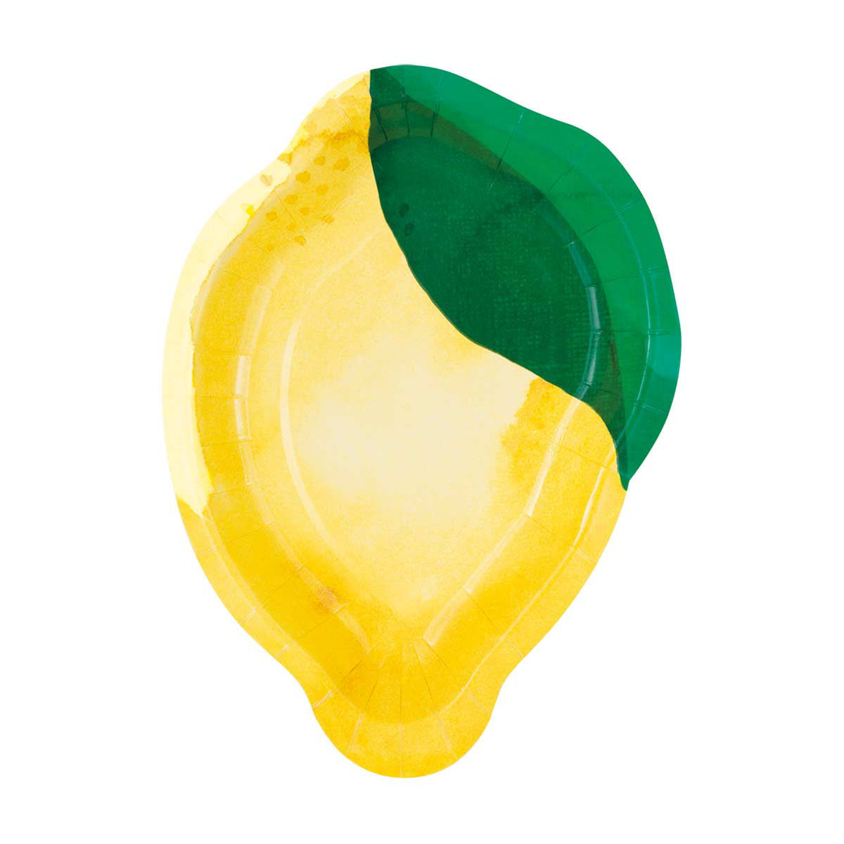 Citrus Fruit Lemon Shaped Party Plates, 8 Count