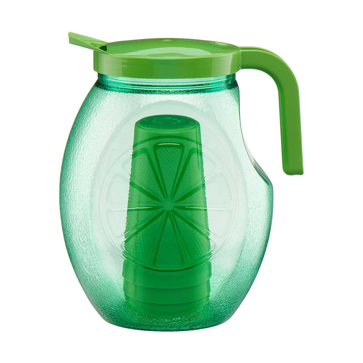 Lime Green Pitcher Set with 4 Drinking Cups