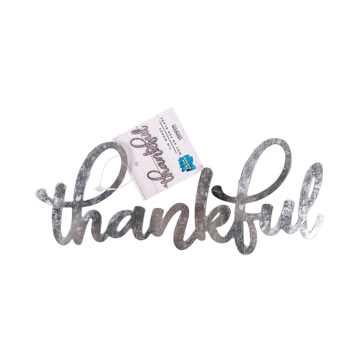 Tin Word Sign - Thankful