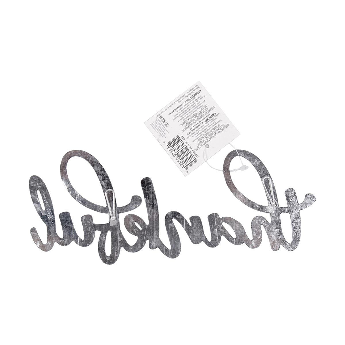 Tin Word Sign - Thankful