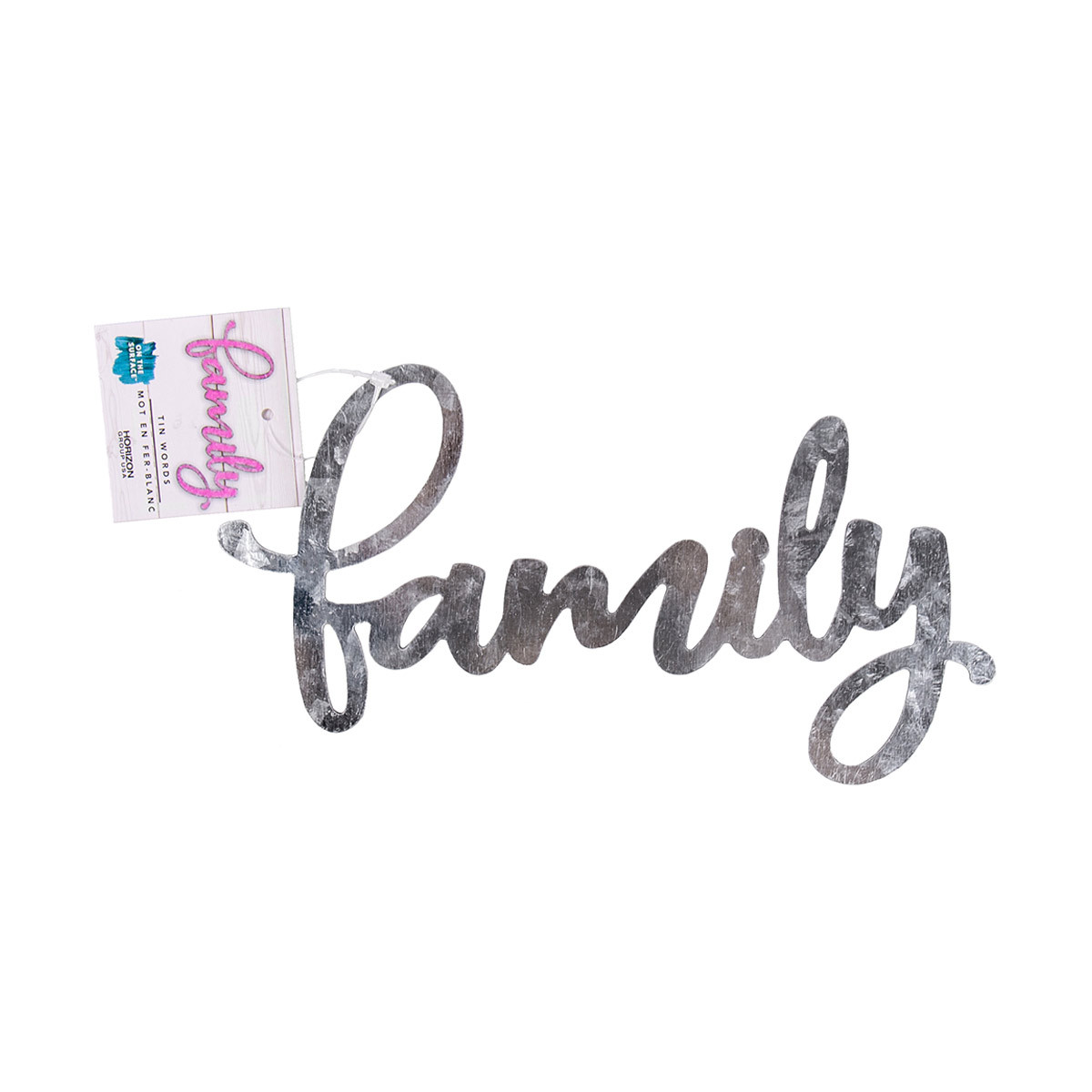 Tin Word Sign - Family