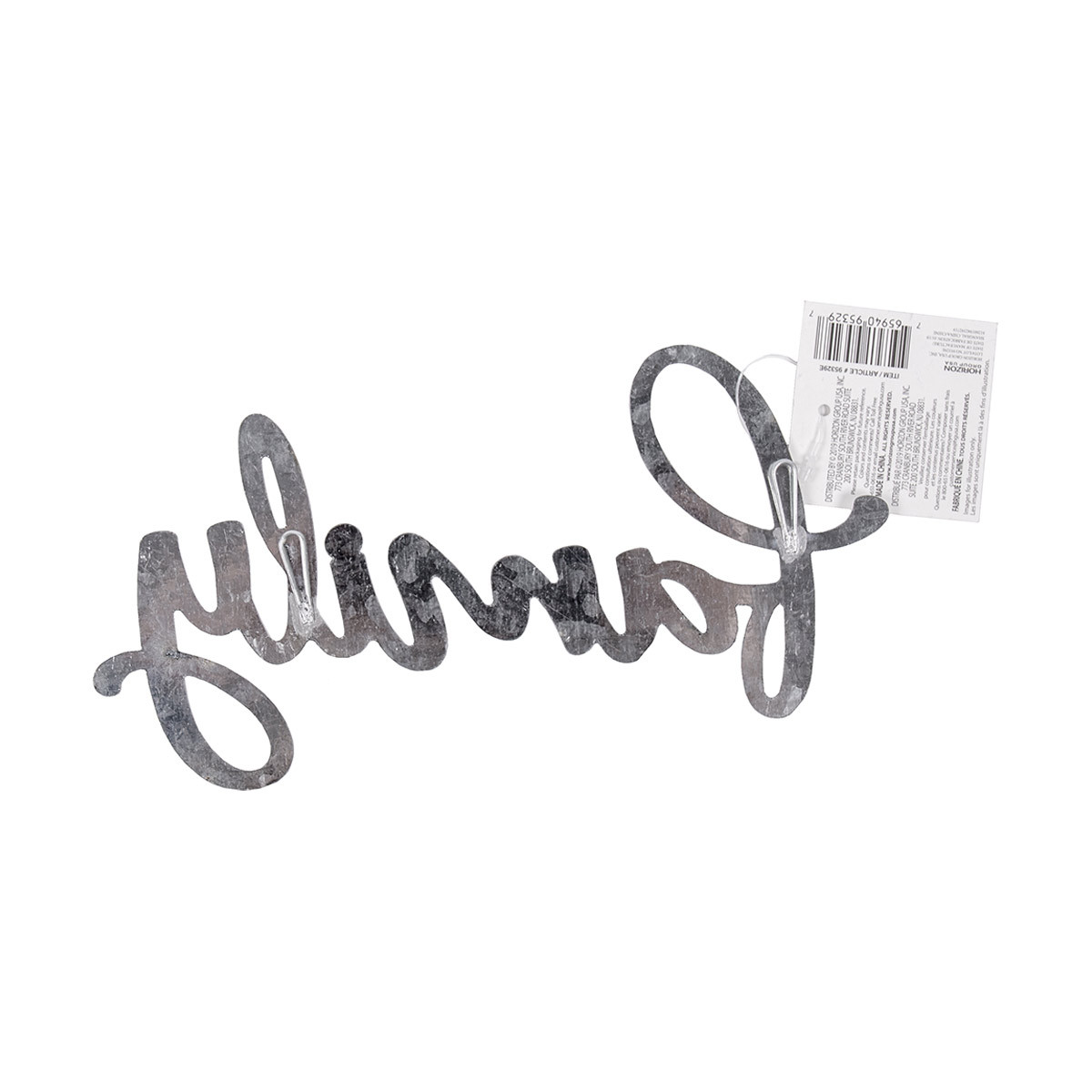 Tin Word Sign - Family