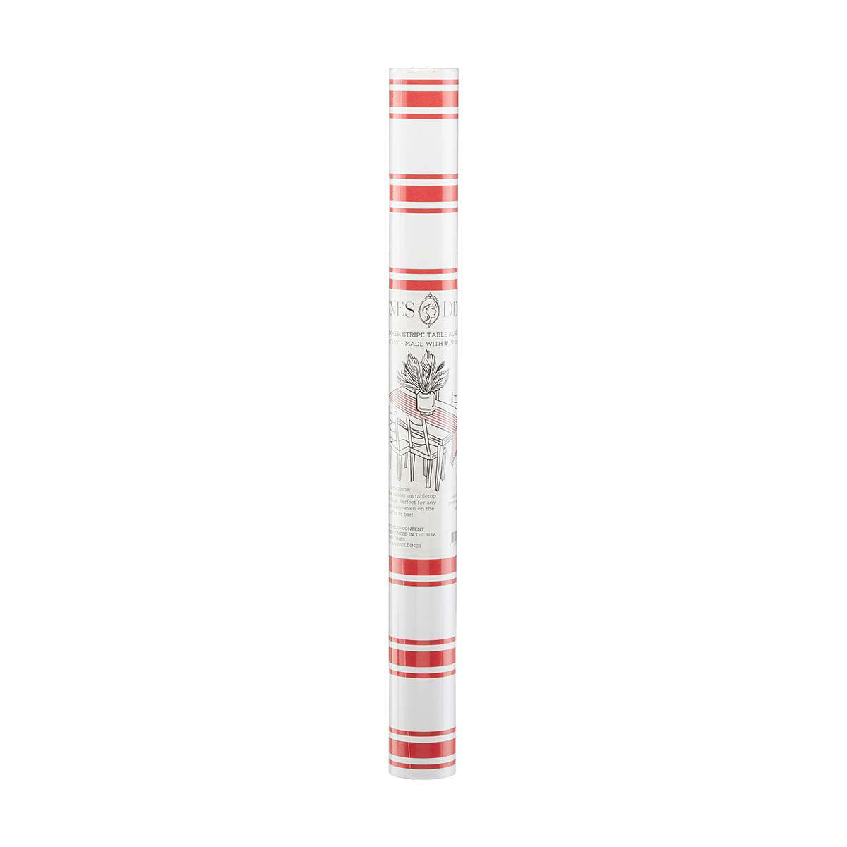 Red and White Striped Patriotic Table Runner