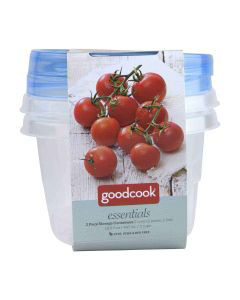 Goodcook Essentials Round Food Storage Twist Containers, 2 ct