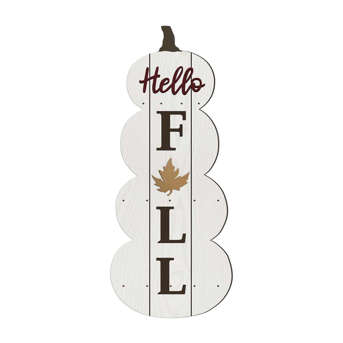 'Hello Fall' Pumpkin Porch Leaner