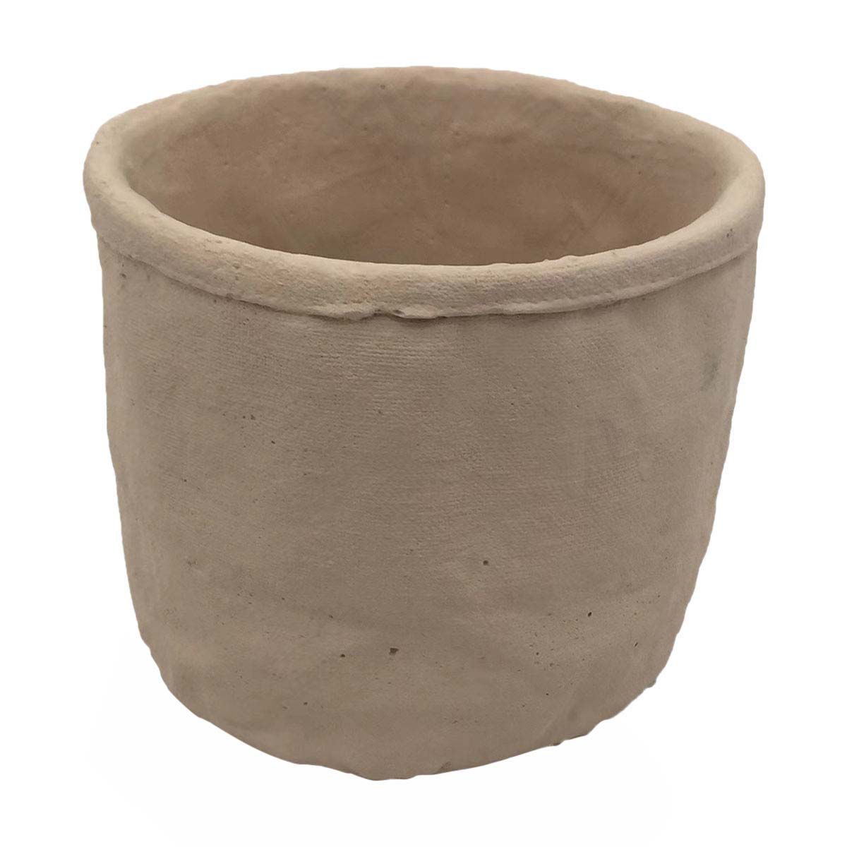 Cement Flower Pot, Tan