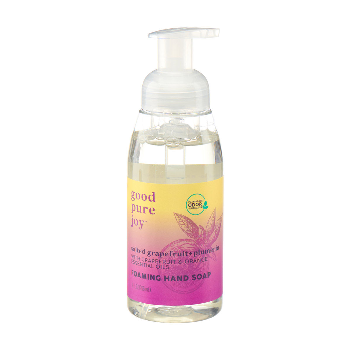 Good Pure Joy Plant-Derived Salted Grapefruit + Plumeria Foaming Hand ...