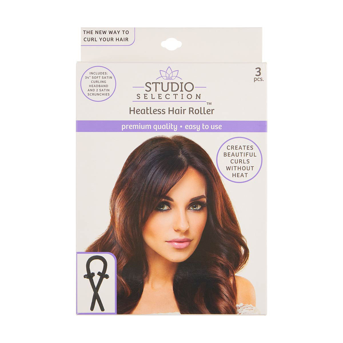 Studio Selection Heatless Hair Roller, 3 Pieces