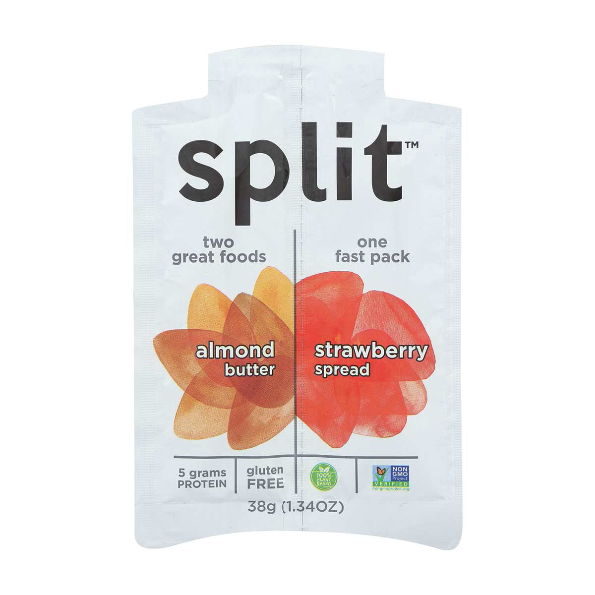 Split Packet, Almond Butter and Strawberry Spread