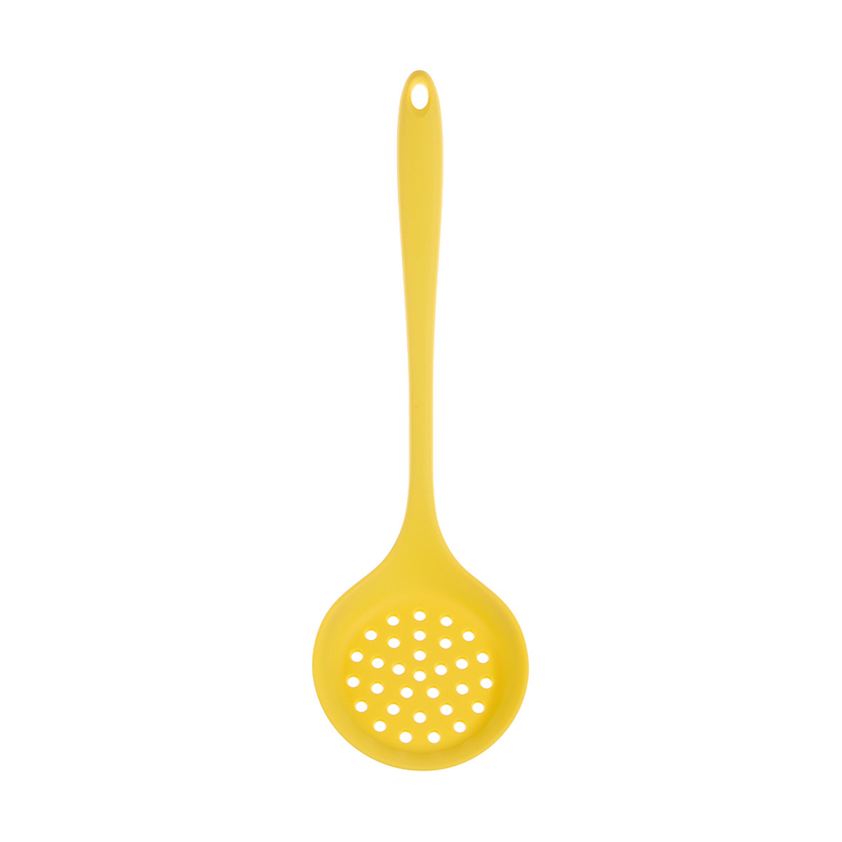 Silicone Strainer Ladle, Yellow