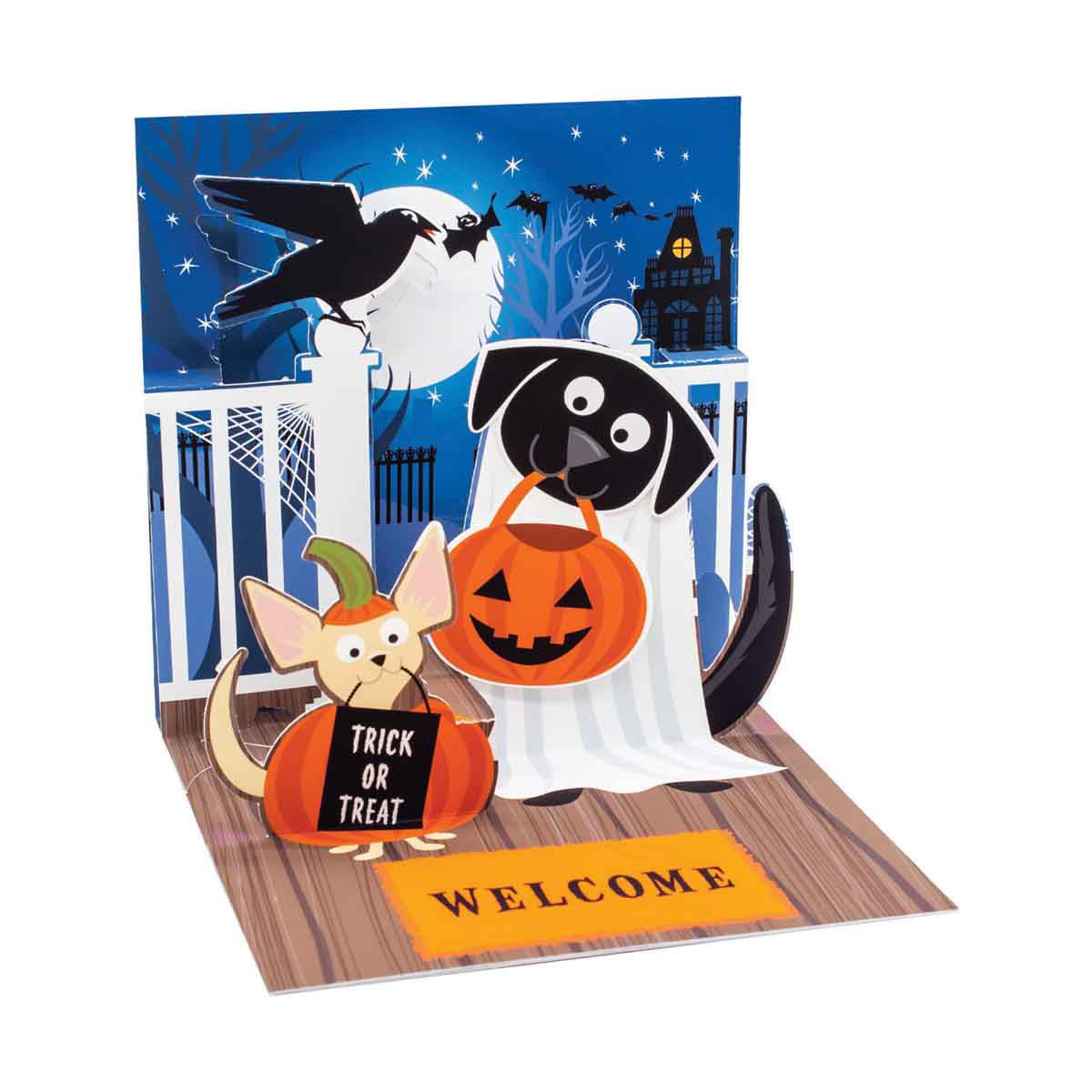 Trick or Treat Dogs Pop-up Card