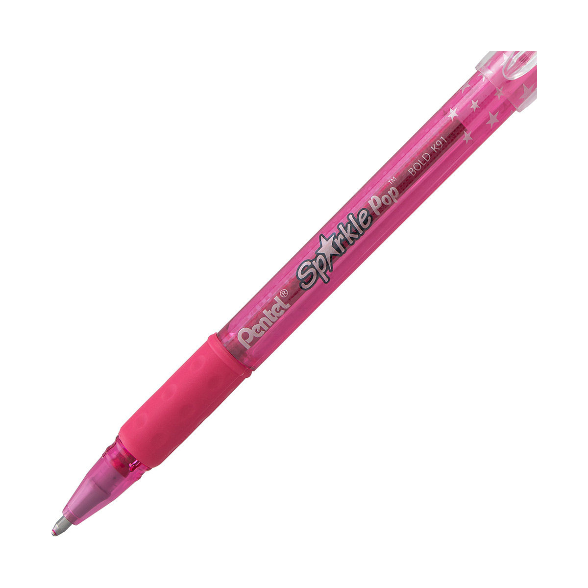 Pentel® Sparkle Pop™ Metallic Gel Pen, 1.0mm Bold Line, Pink-Pink