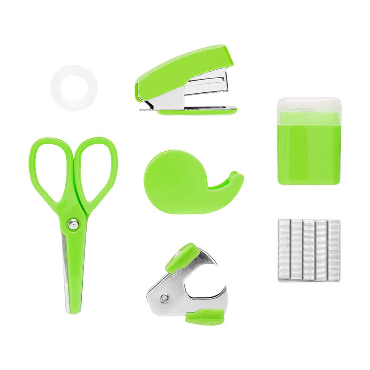 Ryder Co. Green Office Desk Accessory Kit 7 Pieces