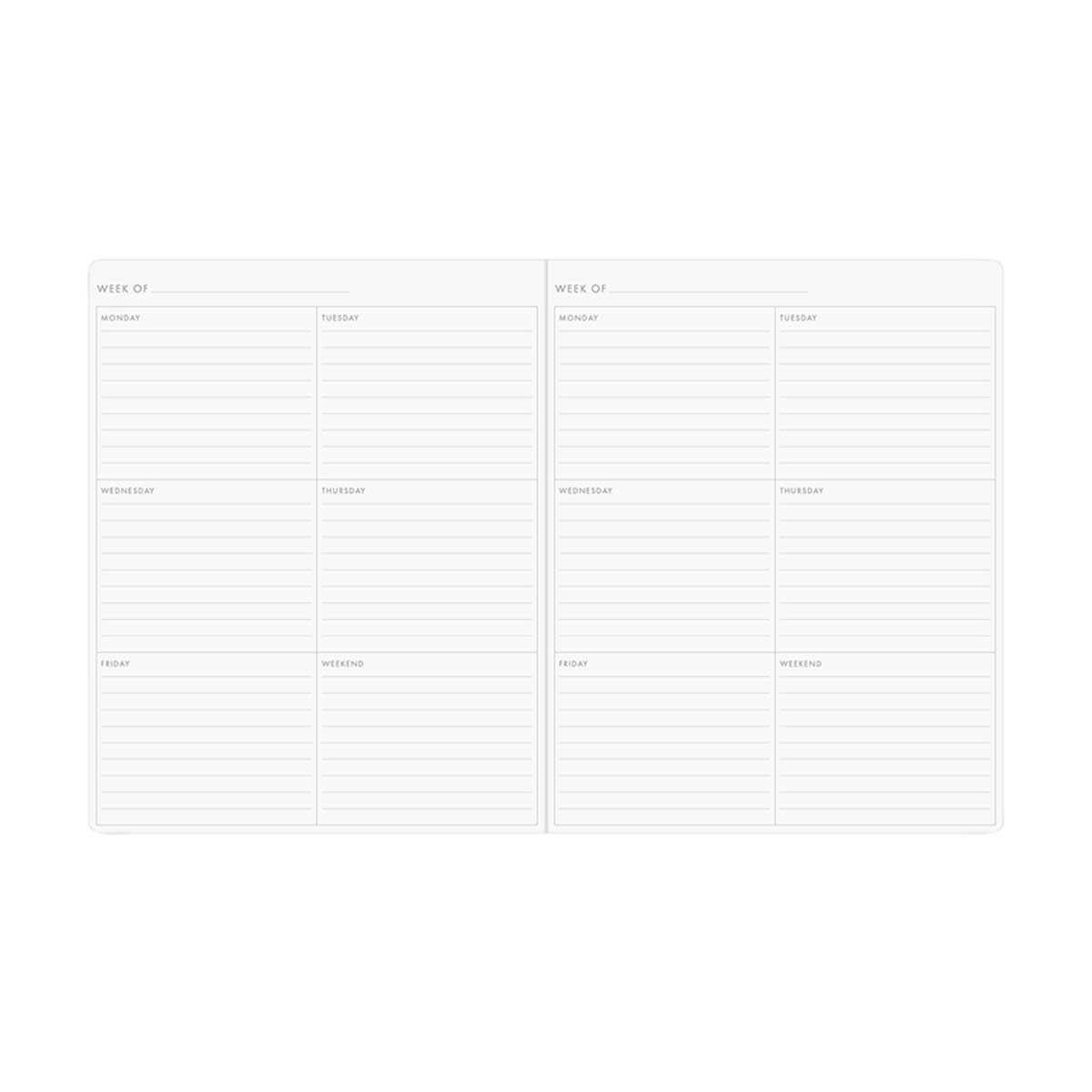 Ryder & Co. Pink Floral Undated Weekly Planner, 96 Pages