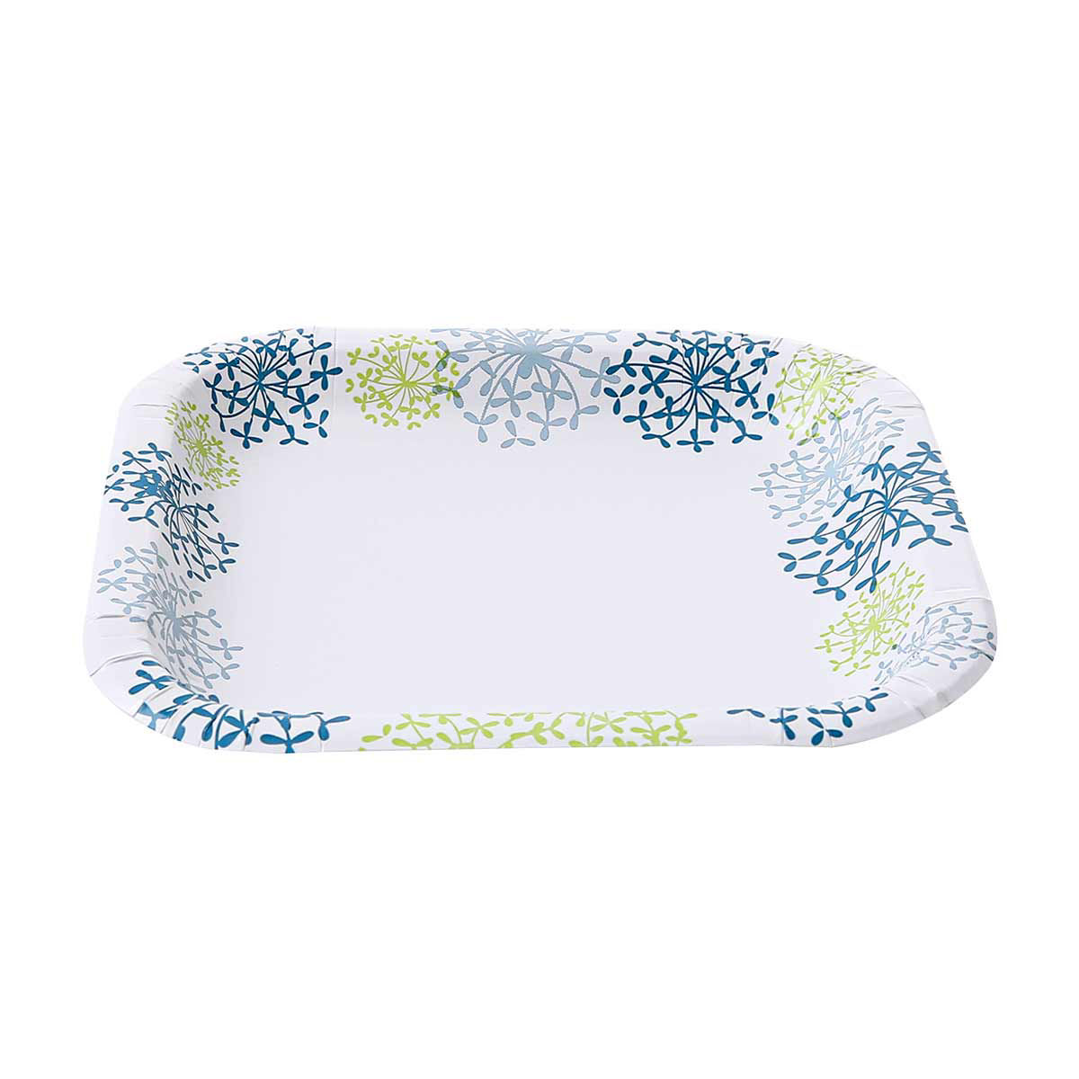 Glad 7 in Paper Plates - Blue Hydrangea, 10 Count