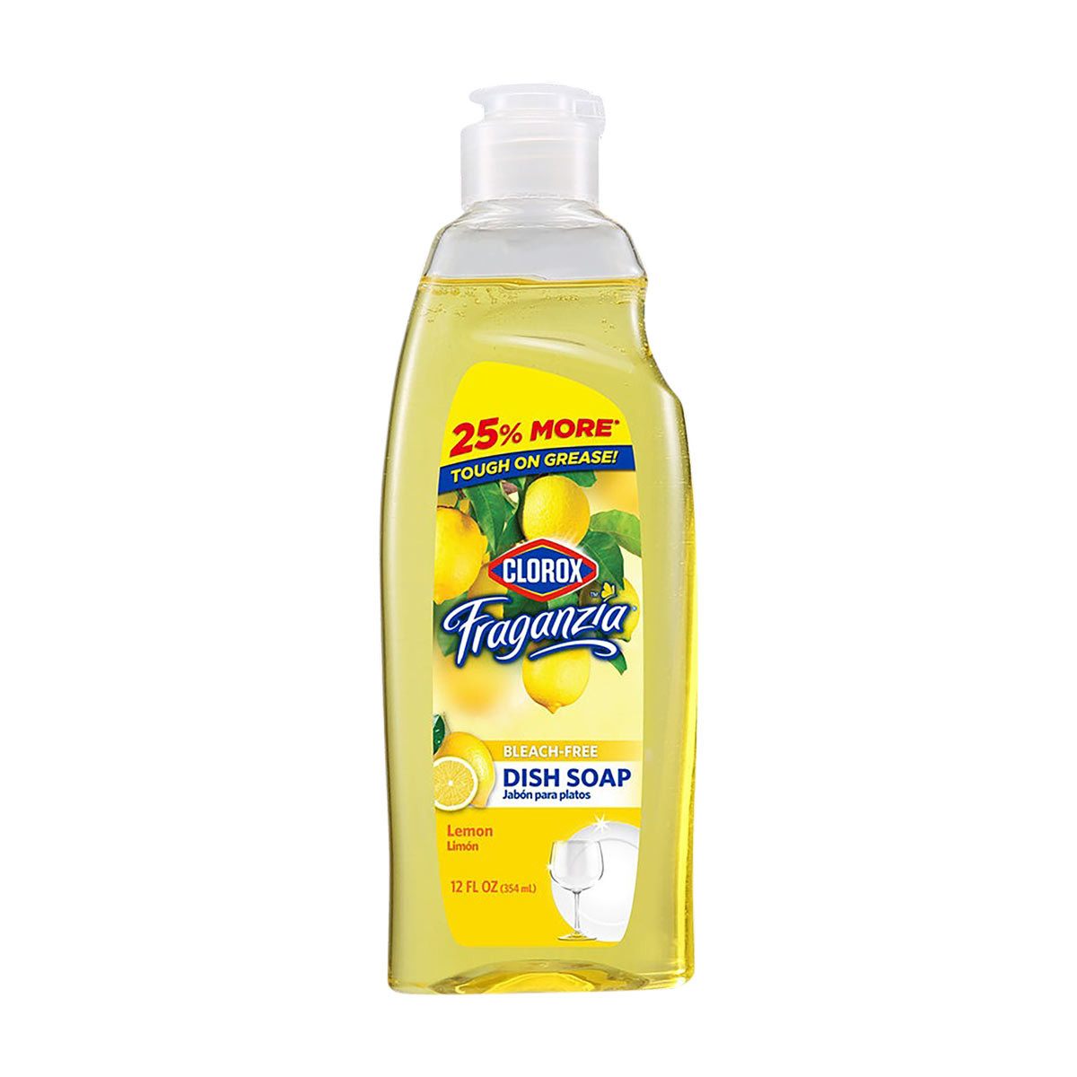 Clorox Fraganzia Dish Soap - Lemon, 12 fl oz